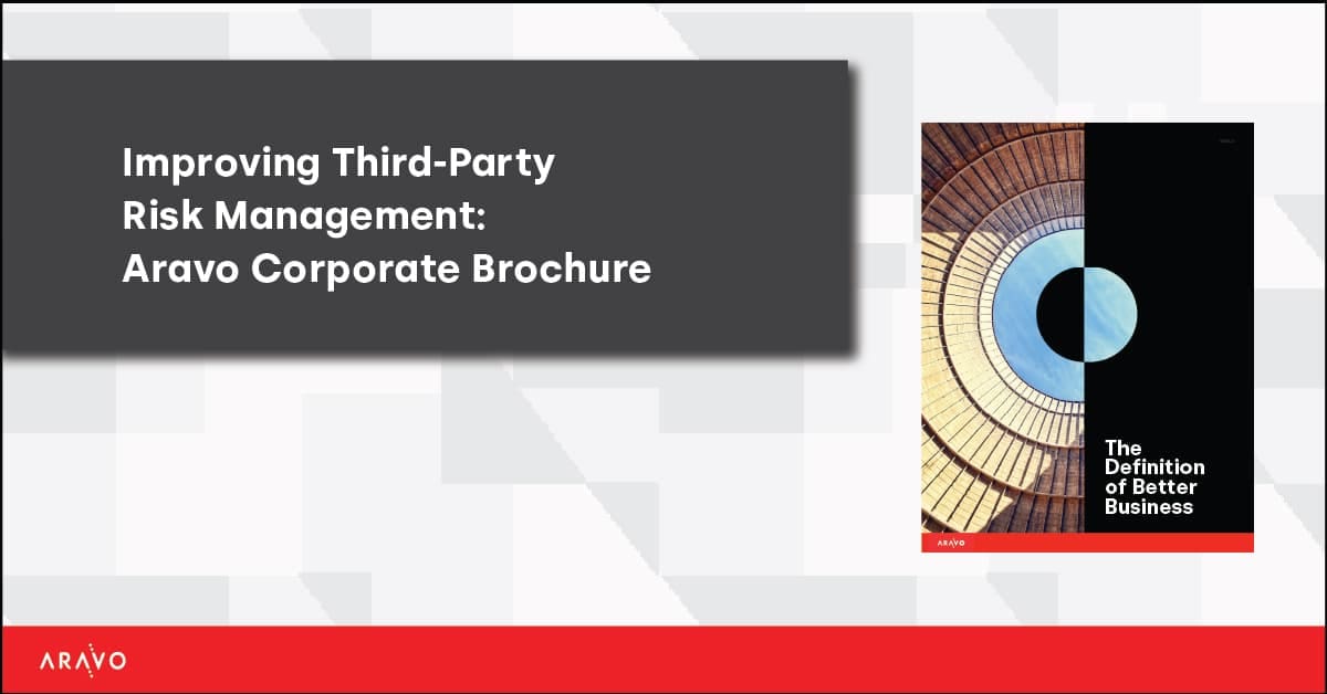 Improving TPRM: Aravo Corporate Brochure | Aravo