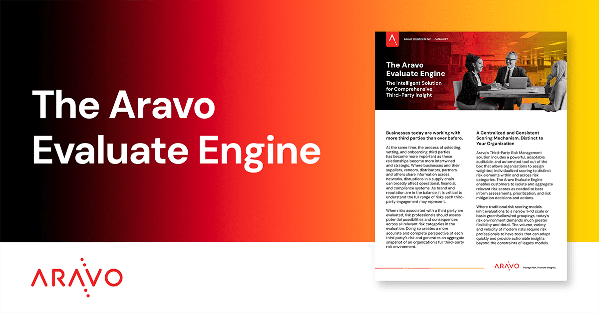 The Aravo Evaluate Engine | Aravo